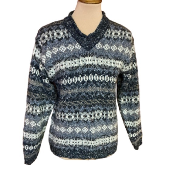 Authentic Original Vintage Style | Sweaters | Vintage Y2k Fair Isle Wool Sweater | Poshmark